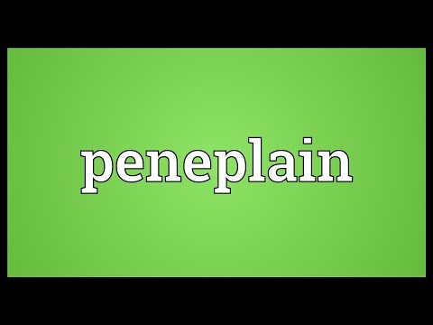 Peneplain Meaning