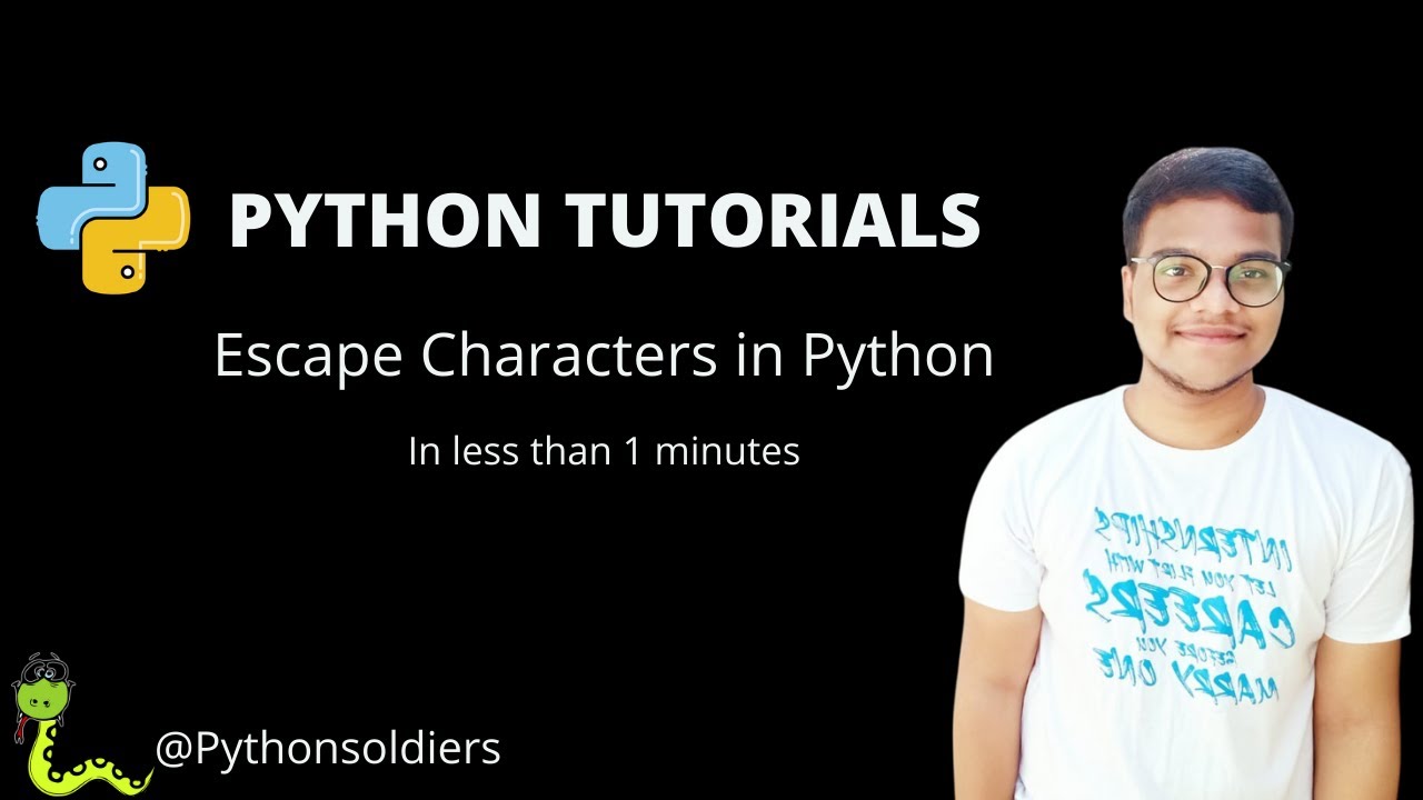 Escape Characters in Python Tutorial #python #shorts #tutorials