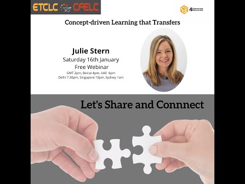 Concept driven Learning that Transfers with Julie Stern