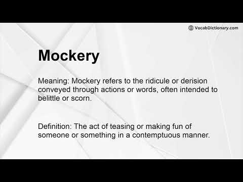 Mockery Meaning