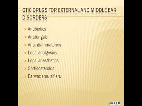 Otic Drugs