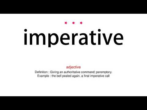 How to pronounce imperative - Vocab Today
