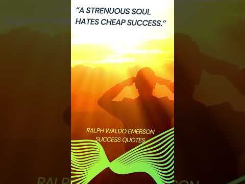 Ralph Waldo Emerson Success Quotes