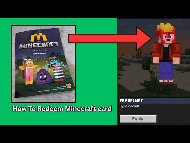 How to redeem Minecraft McDonald's skin