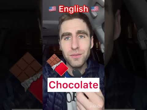 How to say “Chocolate” in English 🇺🇸 #shorts