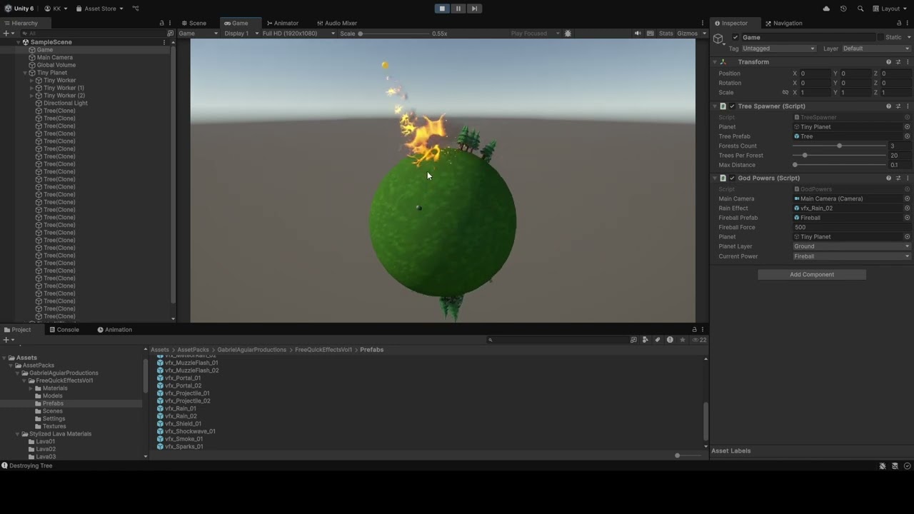 Prototyping | Tiny God | GameDev.tv Game Jam 2025