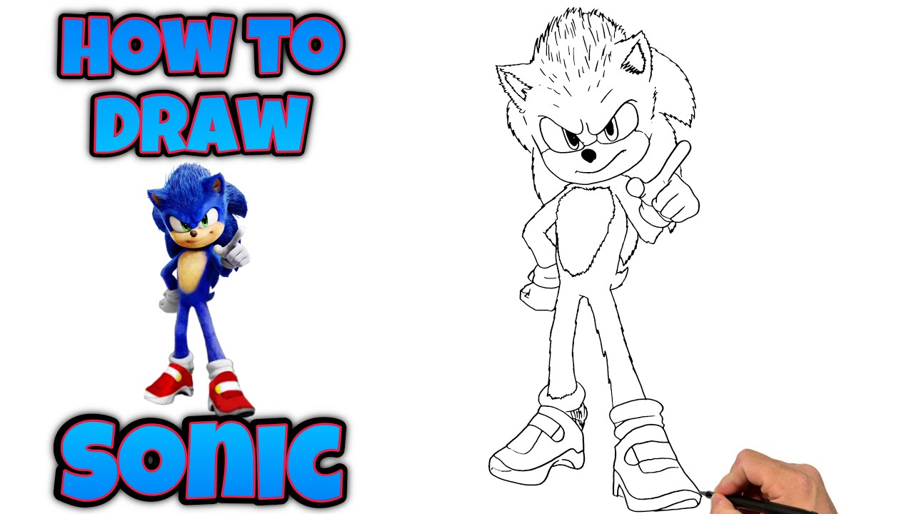 How To Draw Sonic The Hedgehog 3 #drawing #sonicthehedgehog3