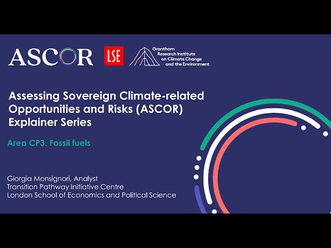 ASCOR Explainer Series - CP3. Fossil fuels