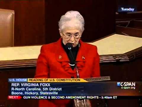 Foxx Reads Article 1, Section 7 of the U.S. Constitution