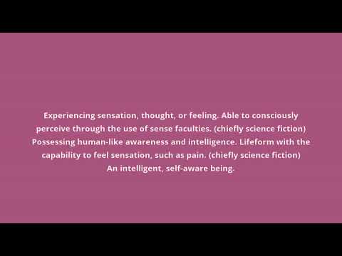 what is the meaning of sentient