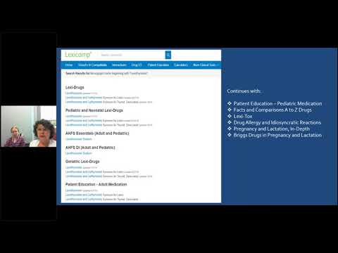 Learning Lexicomp with the WRHA Virtual Library