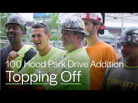 100 Hood Park Drive Tower: Topping Off Ceremony