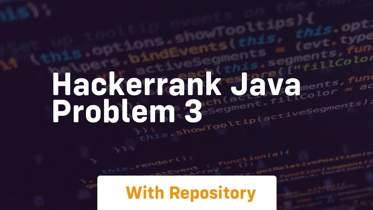 hackerrank java problem 3