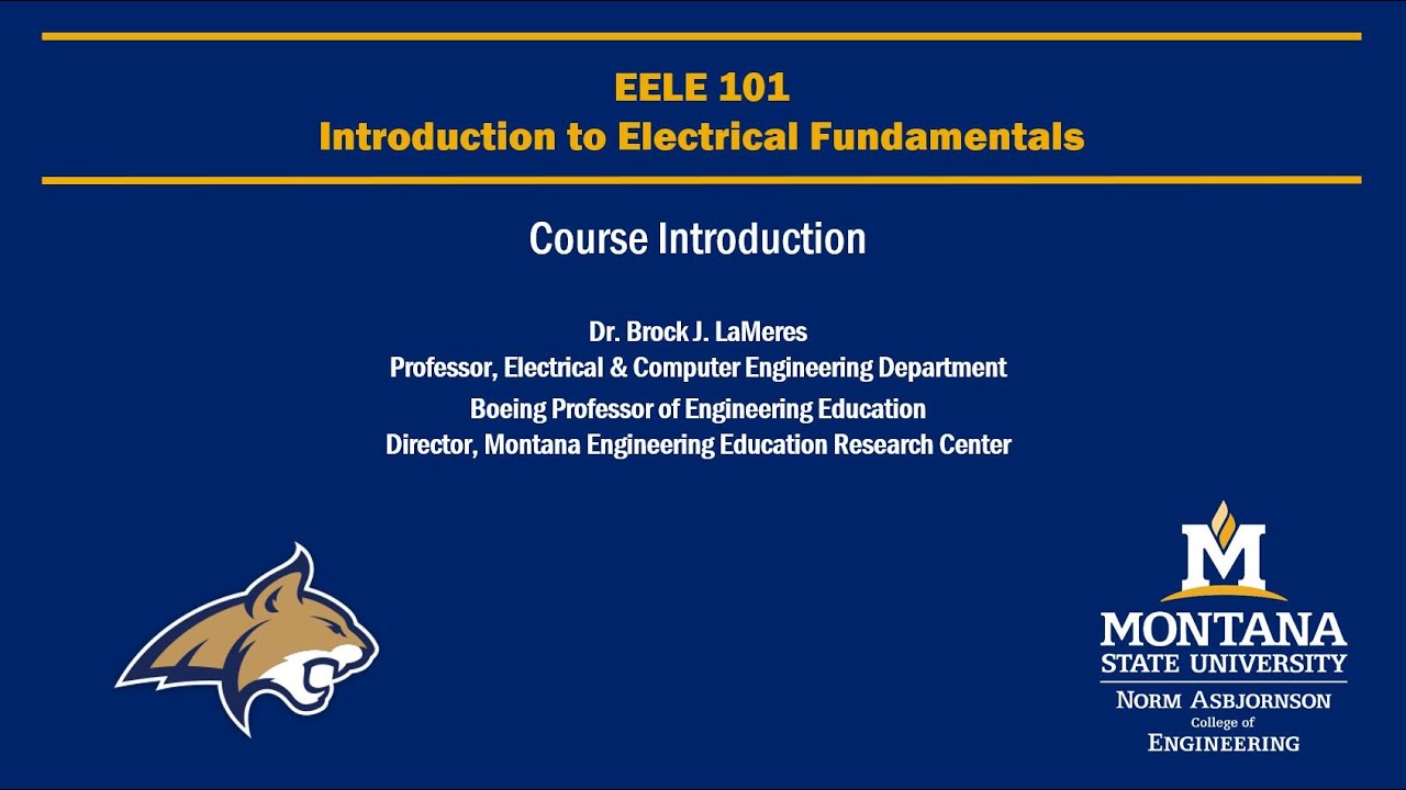 EELE 101 Course Overview (Fall 2020)