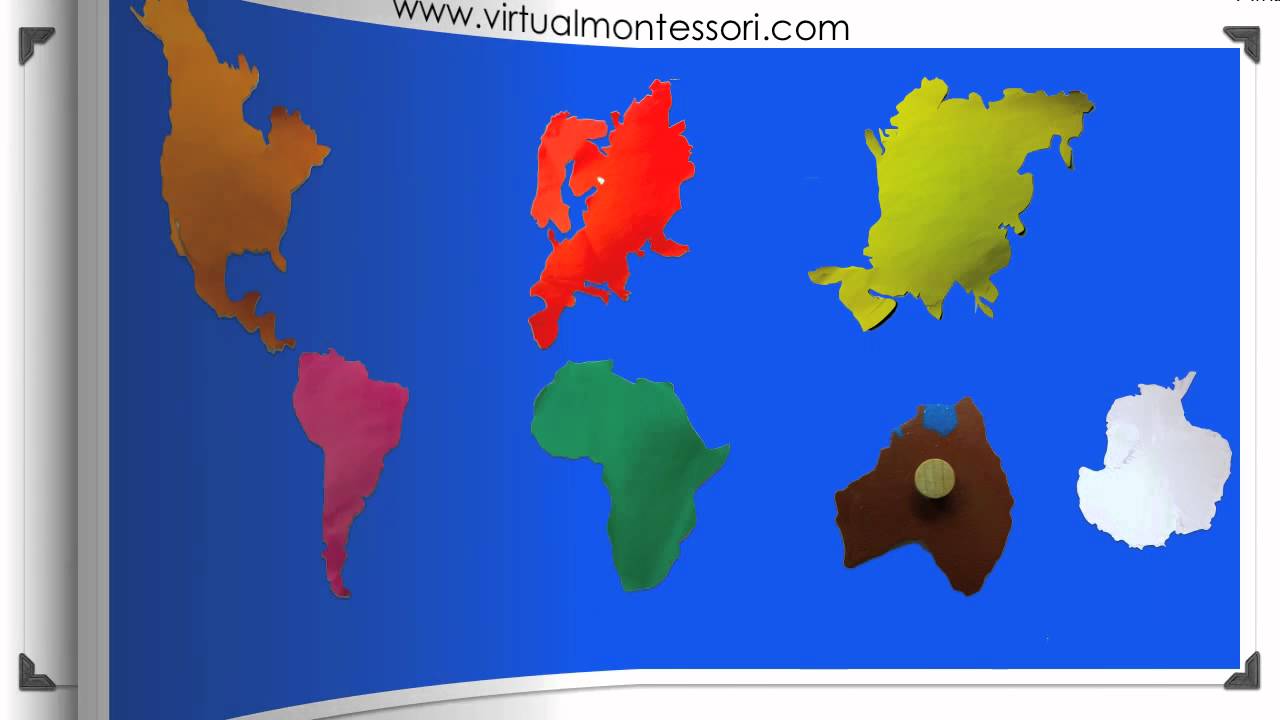 Montessori  Geography The 7 Continents
