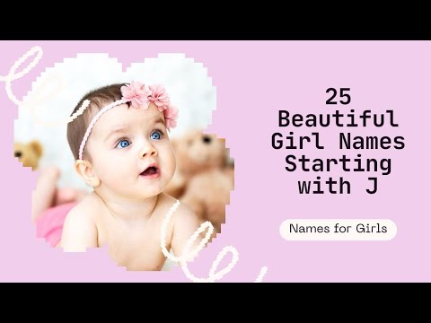 25 Beautiful Girl Names Start With Letter 'J'🌸| Unique & Aesthetic Girls Name🥰| #name #girl #letter