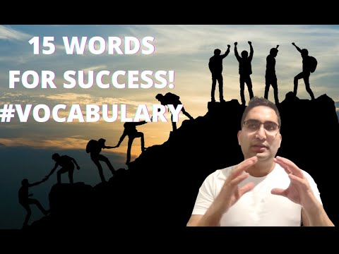 15 Words That Define Success - Enrich Your Vocabulary and Yourself! ENGLISH VOCABULARY LESSON!