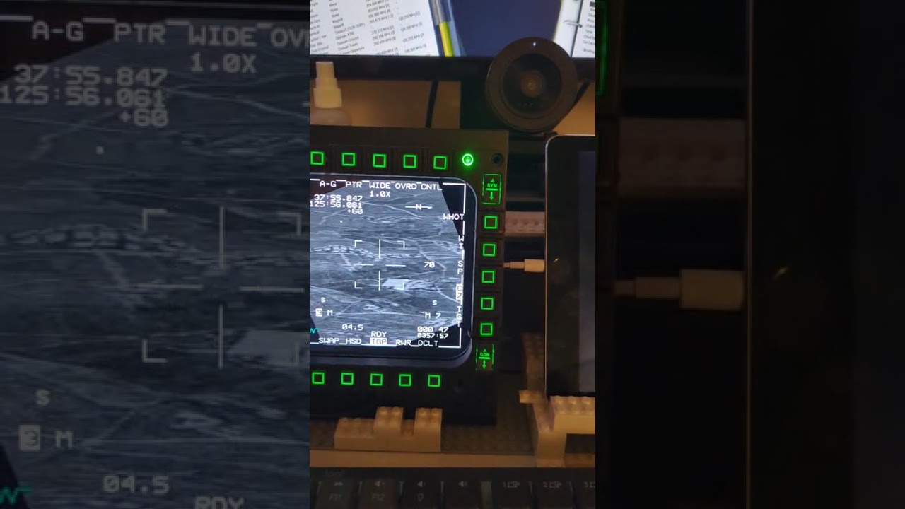 Falcon BMS - ipad + helios + space desk laginess/twitching video