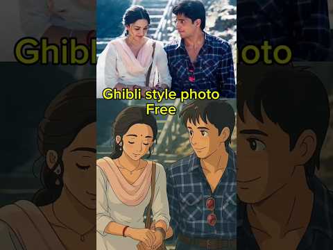 Ghibli photo kaise banaye for free..... Newanimated style photos#ghibli #shorts #ghiblifanart