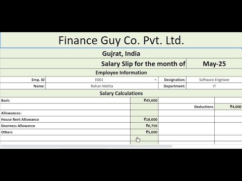 Salary Slip Generator|Google Sheets|No Code