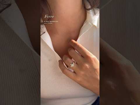 Elegant Solitaire Engagement Ring with Marquise Diamond. ???? ✨ #shorts #diamondring #ring #london