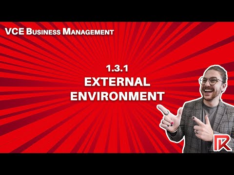 VCE Business Management | 1.3.1 Overview of the External Environment