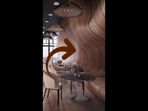 Organic wooden wall - modeling in 3ds max
