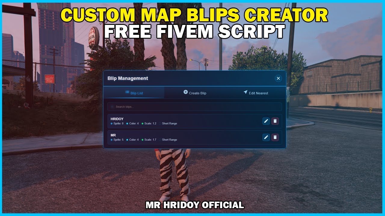 Custom Map Blips Creator | Free Fivem Script | Installation & Showcase