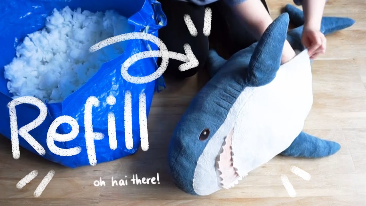 Re-stuffing my Ikea Sharks! BLÅHAJ rechonking!