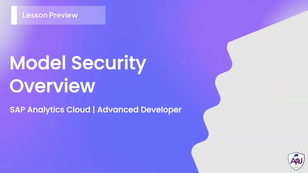 Model Security Overview in SAP Analytics Cloud