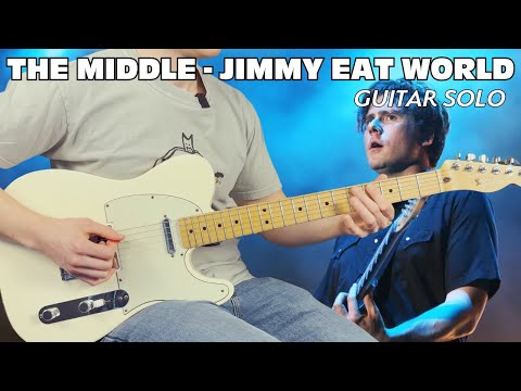 The Middle - Jimmy Eat World - Guitar Solo Playthrough + Lesson with TABS #jimmyeatworld #jimadkins