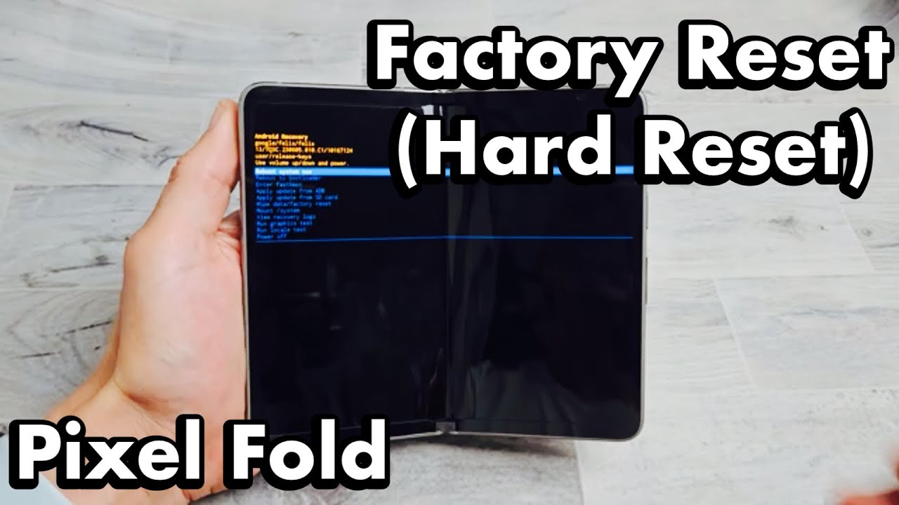 Pixel Fold: How to Factory Reset (Hard Reset) (Forgot Password?)