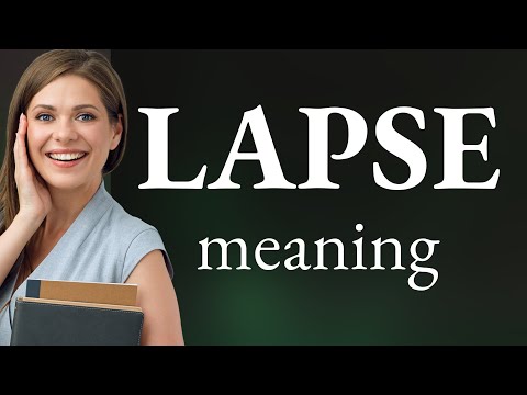Lapse | LAPSE definition