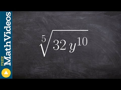 Taking the fifth root of an expression, fifth root