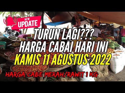 🔴 UPDATE: Harga Cabe/Cabai Rawit/Merah 1 KG Hari Ini, Kamis 11 Agustus 2022