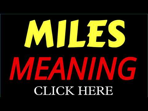 What does the name MILES mean | MILES meaning in english | Meaning of name MILES