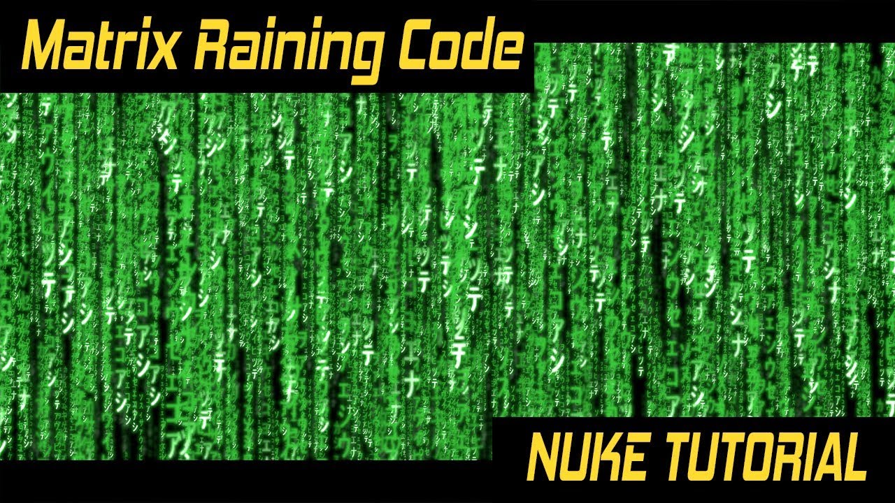 Nuke tutorial - Matrix Raining code