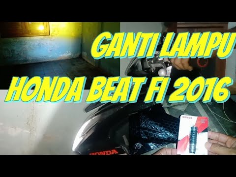 ganti lampu depan honda beat fi 2016