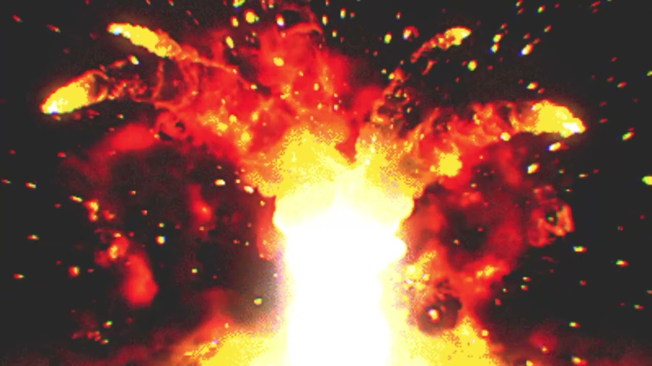 Two explosion gifs