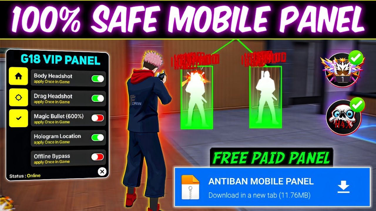 Free Fire Panel Mobile 🔥 FF Antiban Panel OB52 | Free Fire Hack New 😈 FF Injector 2026 | FF Panel