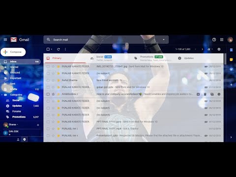 How to Set Your Own Picture in Gmail Background Theme | Gmail Update 2023 - 2024