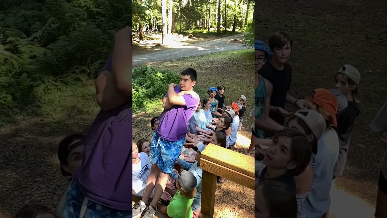 Trust Fall @ campTadmor #trustfall #camp  #oregon #trust #green #fun #woah #forest #trail #team