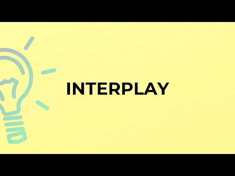 What is the meaning of the word INTERPLAY?