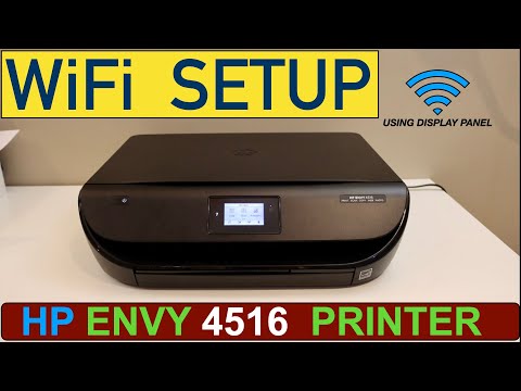 HP Envy 4516 WiFi Setup, Connect To Router Using Display Panel.