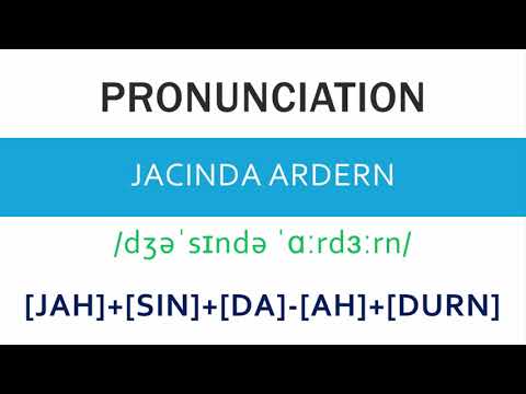 How to pronounce Jacinda Ardern - Speak Right