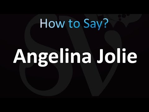 How to Pronounce Angelina Jolie (correctly!)