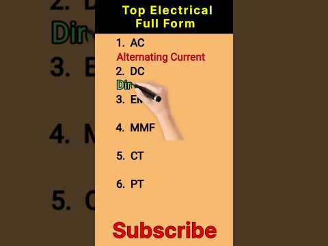 Top Electrical Full Form | Full Form | Shorts | Viral