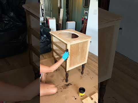 handmade bathroom sink vanity from start to finish ✅ #bathroomrenovation