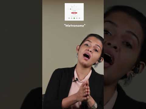 How to use the Metronome?🎤 | Beat, Rhythm & Tempo in Western Vocal | SIFF Young Artiste #shorts