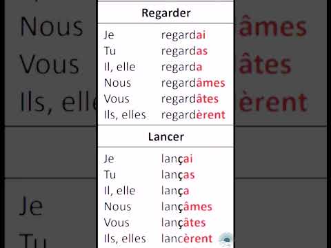 Conjugaison des verbes du 1er groupe au passé simple